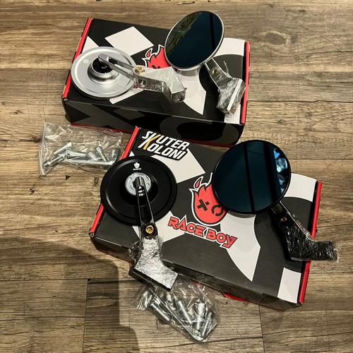 Jual RACE BOY Slim Mini Mirror Spion CNC BULAT Vespa LX S Sprint Prima ...