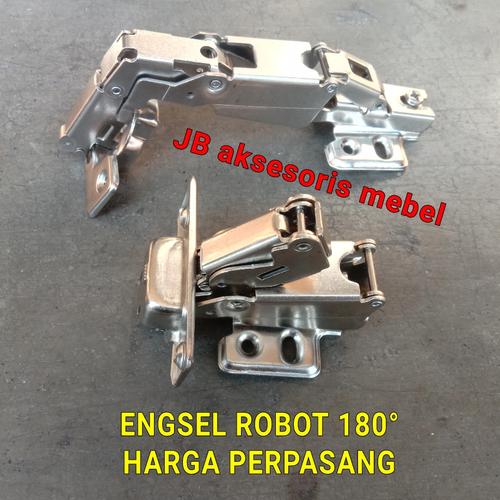 Jual ENGSEL ROBOT 180 DERAJAT / ENGSEL SENDOK BUAYA PINTU LEMARI 165 ...