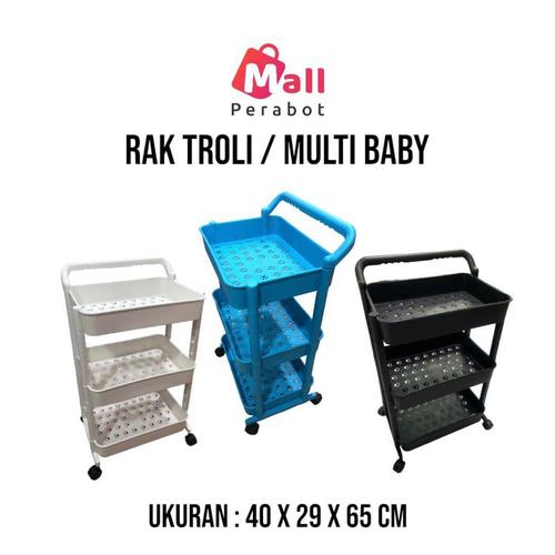 Jual [AFFILATE] Rak Multi Baby 3 Susun | Rak Troli Plastik Serbaguna ...