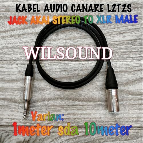 Jual KABEL AUDIO CANARE L2T2S JACK TRS AKAI STEREO TO XLR MALE 1M - 10M ...