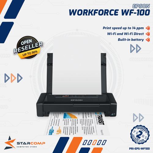 Promo Epson WorkForce WF-100 Wi-Fi Inkjet Printer WF100 Wireless WiFi ...