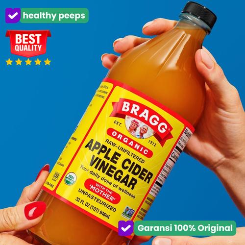 Jual Bragg apple cider vinegar with mother | cuka sari apel organik ...