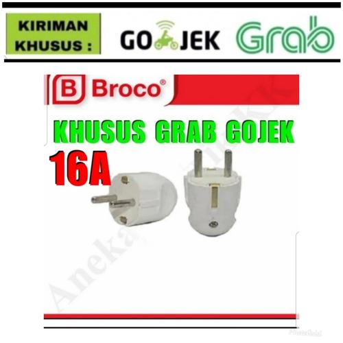 Jual BROCO STEKER ARDE NEW GER WHITE 13310 16A COLOKAN LISTRIK BESAR 2 ...