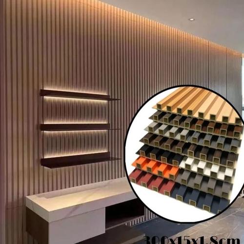 Jual READY STOCK WPC WALL PANEL DINDING WOOD PANEL KISI KISI 3M Murah - Kayu coklat, 15cm sample ...
