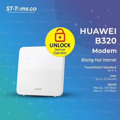 Jual Huawei B320 4G CPE 5s Modem Wifi LTE 195Mbps Wifi 300Mbps Unlock - Huawei B320 - Jakarta ...