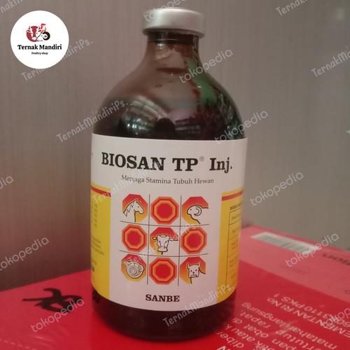 Jual Biosan TP Inj 100 ml Peningkat stamina dan daya tahan tubuh ternak ...