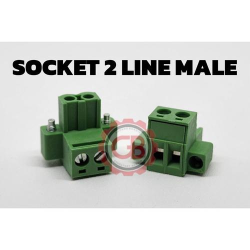 Jual SOCKET DU 2 LINE MALE / SOCKET 2 KAKI MESIN BORDIR KOMPUTER ...