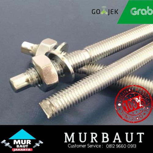 Jual CHEMICAL ANCHOR M16 x 190 grade 5.8 / Angkur stud bolt M16 ...