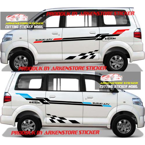 Jual Cutting sticker stiker mobil apv sticker list stripe mobil suzuki ...
