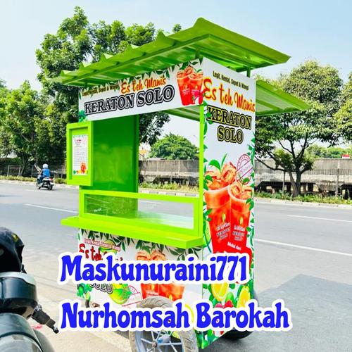Jual gerobak teh solo , gerobak es teh solo viral , booth es teh solo ...