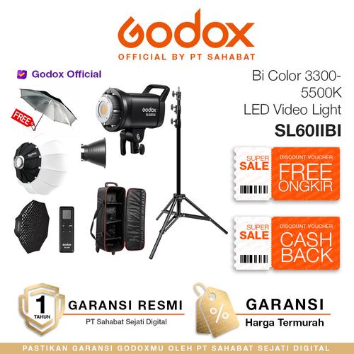 Jual Godox SL60II Bi Color Video Light Studio SL60-II Bi SL60IIBi RESMI ...