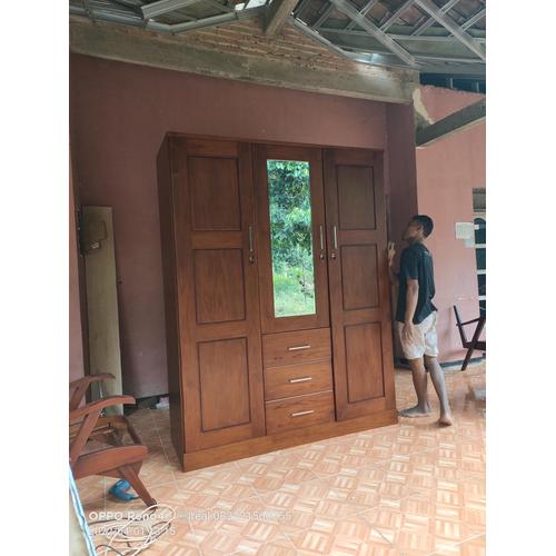 Jual Lemari Pakaian Minimalis, Lemari Modern Kayu Jati - Kab. Jepara ...