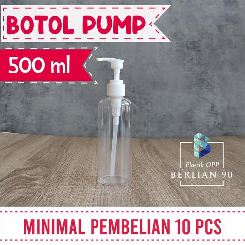 Promo Botol Pump 500 ml Botol Handsanitizer Botol Sabun Cair GOSEND GRAB - Pump500+bw - Kota ...