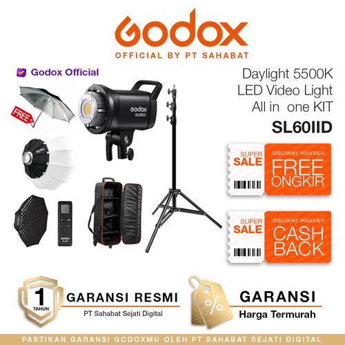 Jual Godox SL60IID Video Light Softbox Lightstand SL60 II D SL60II SL60W - UNIT ONLY , TANPA TAS ...