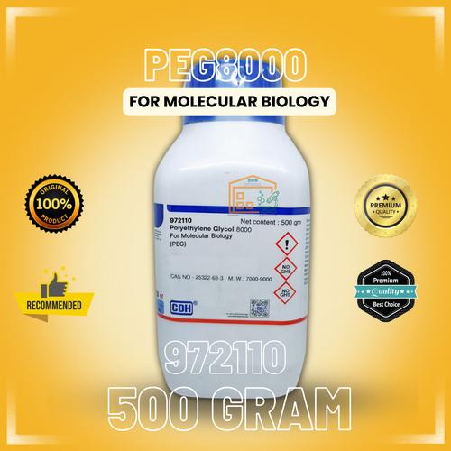 Jual Polyethylene Glycol (PEG 8000), for Molecular Biology, 500 Gram ...