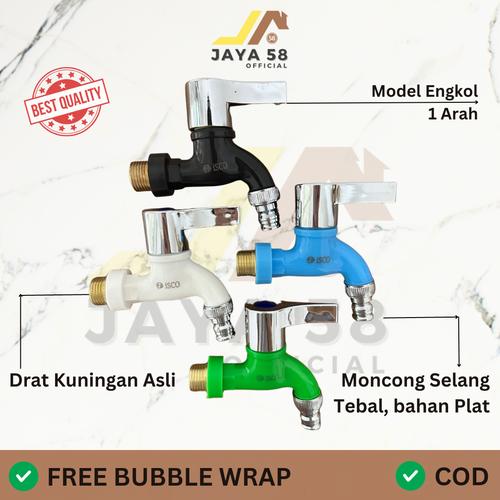 Jual Kran Air Drat Kuningan Engkol 1/2" / Kran Plastik Taman Tembok ...