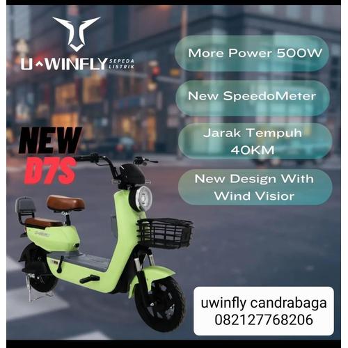 Jual SEPEDA LISTRIK UWINFLY D7D DRAGONFLY 7D ORIGINAL GARANSI RESMI ...