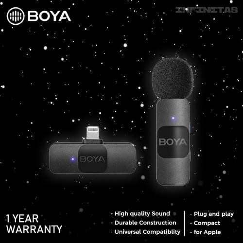 Jual Boya BY-V1 / BYV1 Apple Wireless Microphone System for Lighting ...