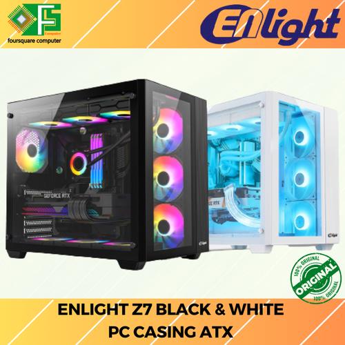 Jual Enlight Z7 White dan Black | Casing PC ATX | CPU PC Case Gaming ...