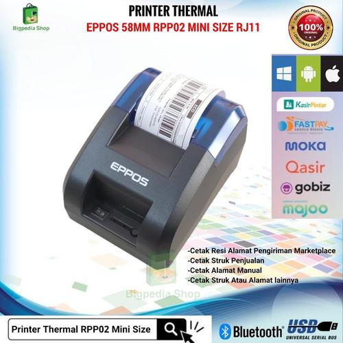 Jual Printer Thermal RPP02 EPPOS Mini Size USB BLUETOOTH - Kota ...