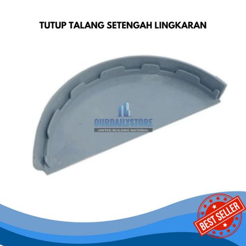 Jual Tutup Talang 6 inch Setengah Lingkaran Penutup Talang Air 8" PVC ...