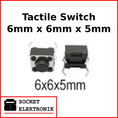 Jual Push button. Tactile Switch 6mm x 6mm 4 Kaki. Push On. - 6mm x 6mm ...