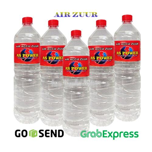 Jual Air Accu Zuur 1 liter Water Battery Baterai Elektrolyte Elektrolit ...