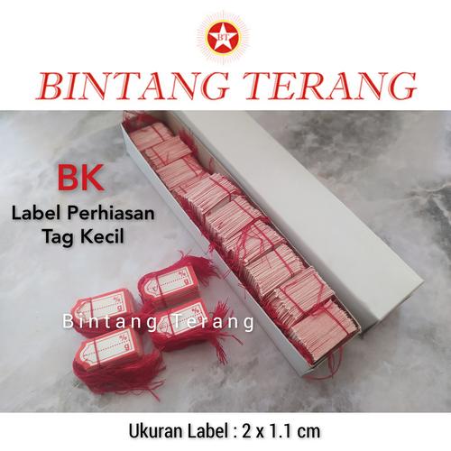 Jual Bandrol Harga Perhiasan Emas / Label Harga Emas Permata - 1000 pcs ...