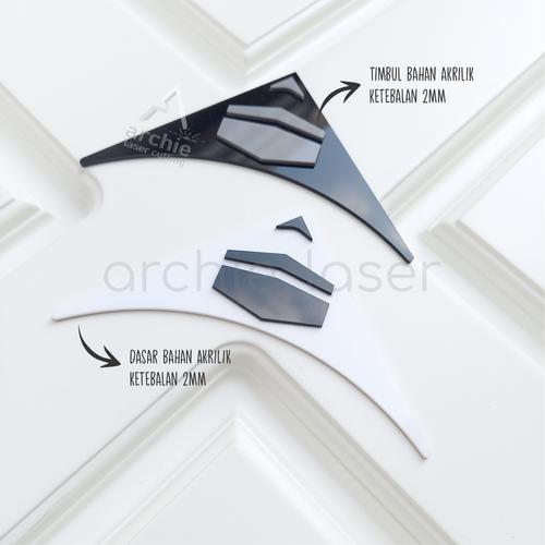 Jual Petunjuk Arah Kiblat Akrilik / Sign Board Kiblat Signage Acrylic ...