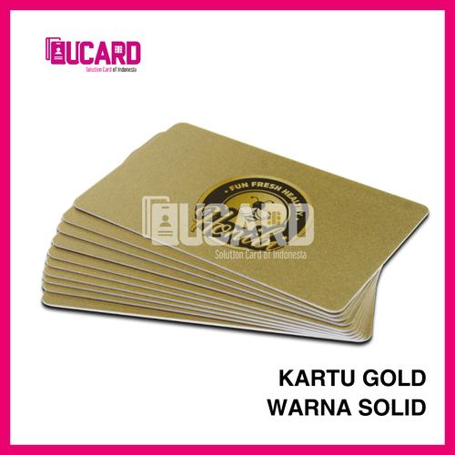 Jual CETAK KARTU PVC CUSTOM MEMBER CARD PVC GOLD CUSTOM 2 SISI - ID ...