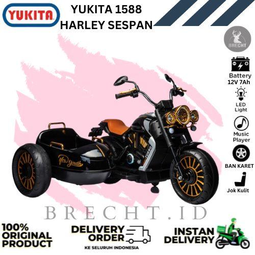 Jual Mainan Motor Aki Anak Yukita 1588 Motor SESPAN Gandeng Harley ...