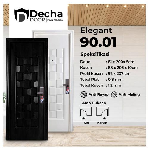 Jual Pintu Rumah | Pintu Baja | Pintu Kamar 92x207 Elegant 90.01 Decha ...