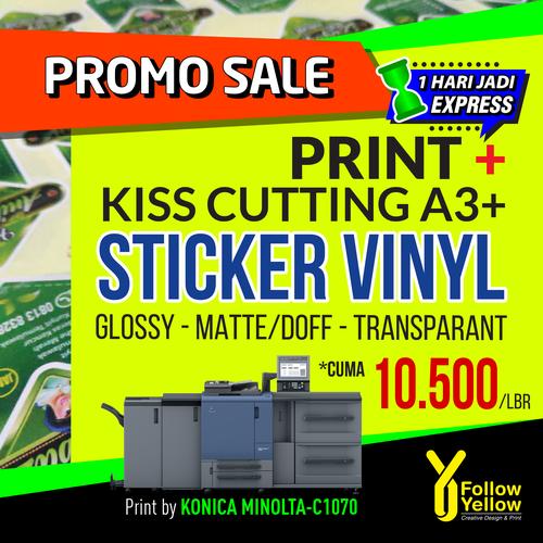Jual Print Sticker / Cetak Sticker VINYL A3+ + Cutting [ KISSCUT ...