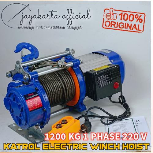 Jual Electric winch weka 1200 kg Electric hoist katrol listrik lift ...