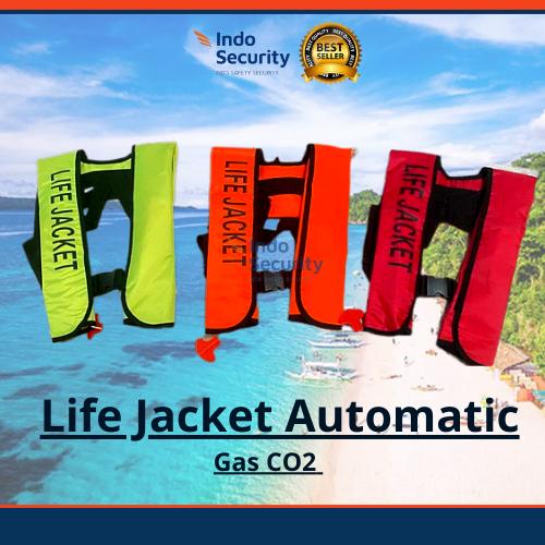 Jual Inflatable Life Jacket Pelampung co2 Automatic with Stiker ...