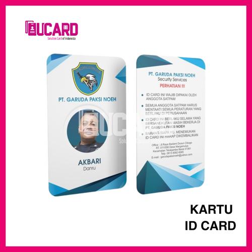 Jual CETAK ID CARD KARYAWAN 2 SISI CUSTOM / ID CARD KARYAWAN BAHAN PVC ...