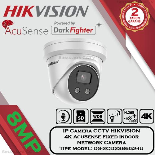 Jual IP Camera CCTV Hikvision 8MP/4K Indoor DS-2CD2386G2-IU Acusense ...