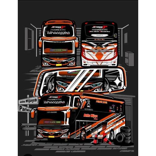 Jual Stiker Bus Mania Bus Artis Basuri Attarashka Laser Sticker ...