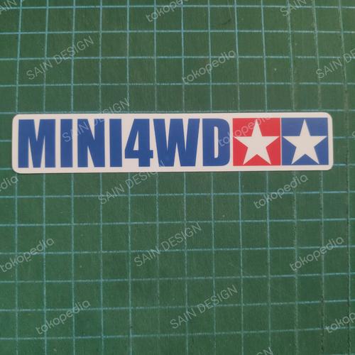 Jual Sticker tulisan Mini4WD dan logo tamiya ukuran 11x2 cm - Kab ...