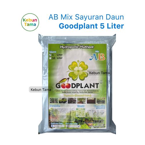 Jual AB Mix Nutrisi Hidroponik Sayur / Sayuran Daun Goodplant 5 Liter ...