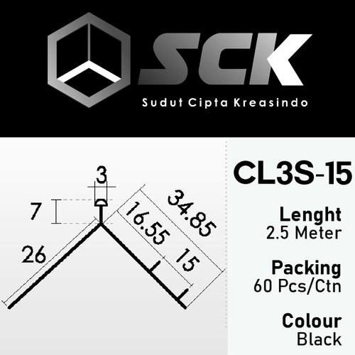 Jual Corner Bead / Water Drip Line, UPVC PVC SCK CL3S 15 CW, 2.5M ...