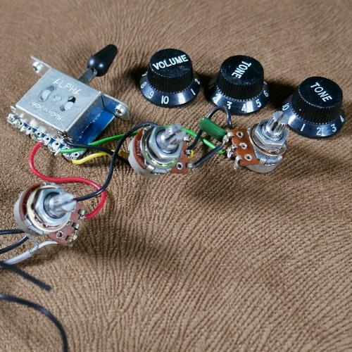 Jual wiring set potensio stratocaster potensio guitar stratocaster ...