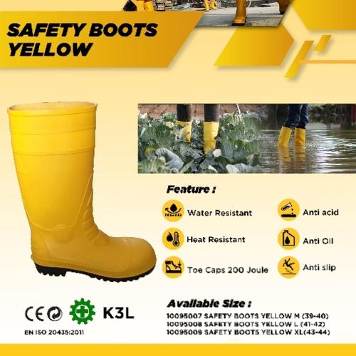 Jual SEPATU SAFETY BOOTS KARET UJUNG BESI / SEPATU SAFETY MERK KRISBOW ...