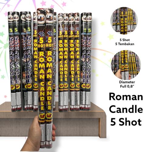 Jual Kembang Api Mercon Petasan Roman Candle RC Bola 5 Shot Tembak Full ...