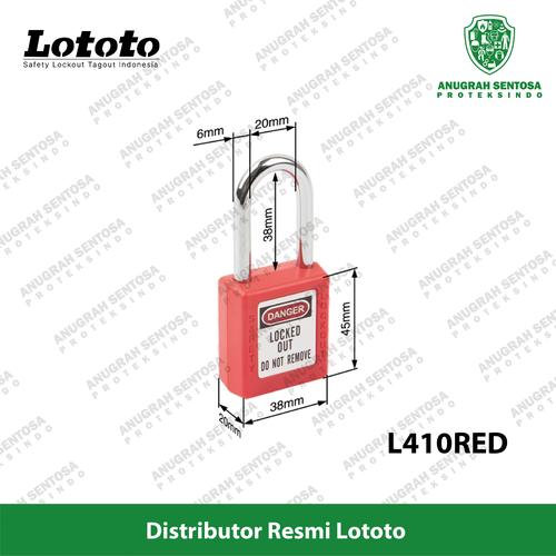 Jual Gembok Safety Lototo L410RED - Kota Semarang - Safety and Tools ...