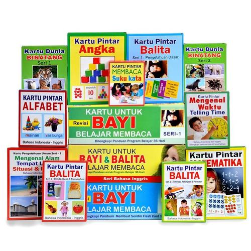 Jual Flash Card Kartu Pintar Edukasi Anak Berbagai Macam Variasi ...