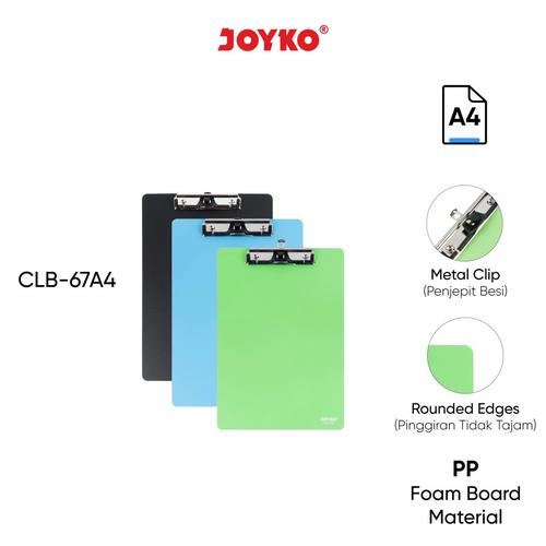 Jual Clipboard Papan Jalan Alas Ujian Joyko CLB-67A4 / Clip Board A4 ...