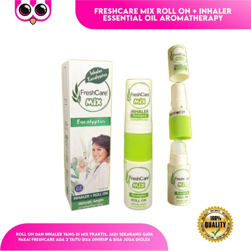 Jual FRESHCARE MIX ROLL ON + INHALER ESSENTIAL OIL AROMATHERAPY FRESH ...