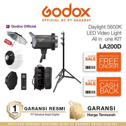 Jual Godox Litemons LA200D Daylight LED Light LA 200D LA200 D - UNIT ...