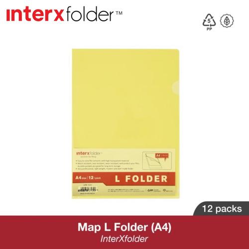 Promo Map Tebal Plastik Bening A4 / Map L A4 Interxfolder - Transparan ...